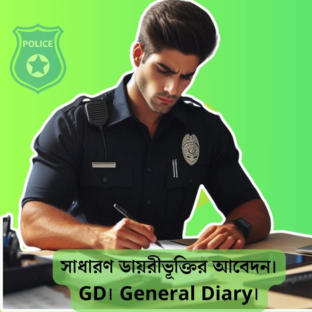 সাধারণ ডায়রীভূক্তির আবেদন। GD । General Diary। Law Academy