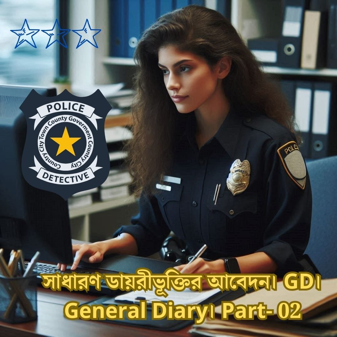 সাধারণ ডায়রীভূক্তির আবেদন। GD। General Diary। Part 02.